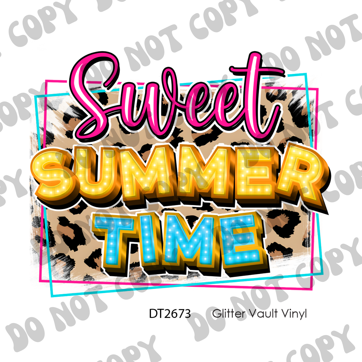 Summer Themed Transparent Decals – Glitter Vault
