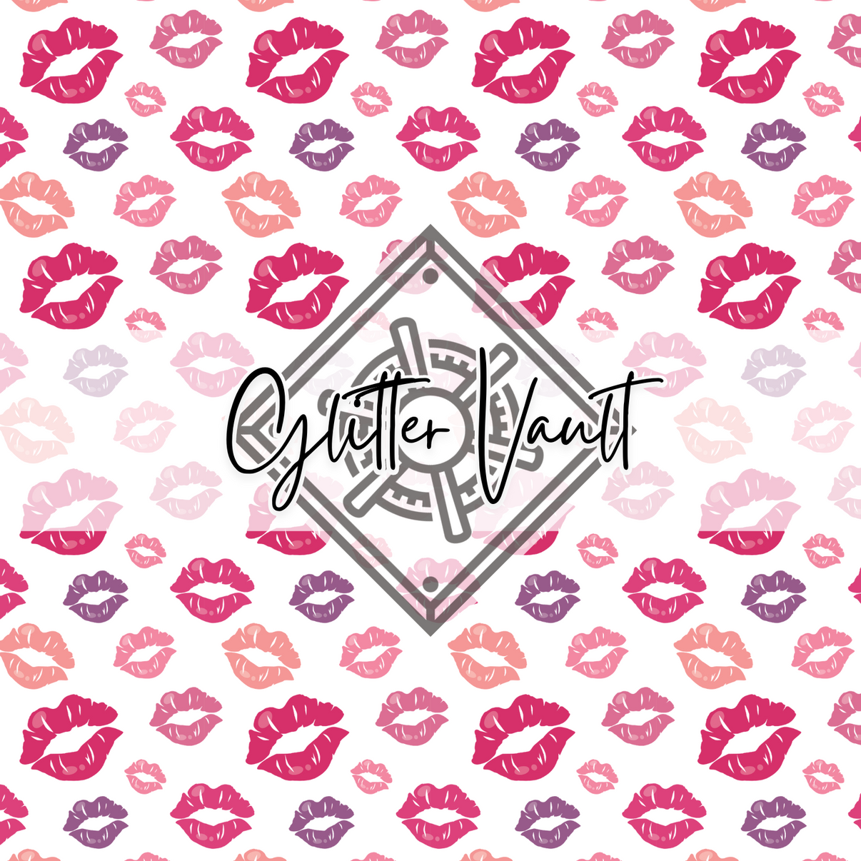 #7227 - Kissy Kiss Vinyl Print – Glitter Vault